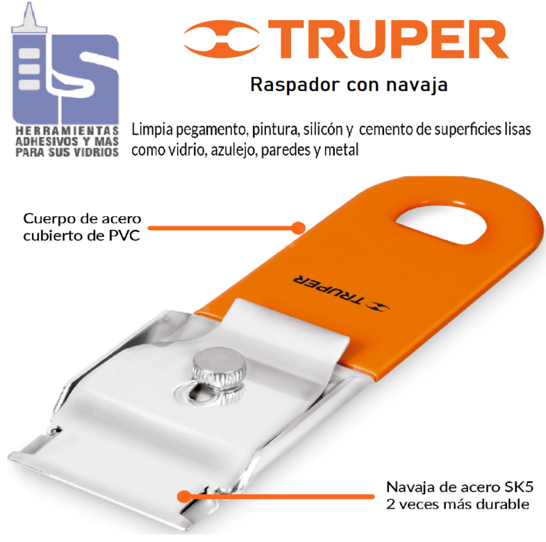 RASPADOR CON NAVAJA MEDIANO RASP-2 TRUPER (RETIRAR PELICULA) – LSR ...